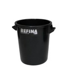 Refina Black Plastering Mixing Bucket Large Plaster Rendering Tub 35 ...