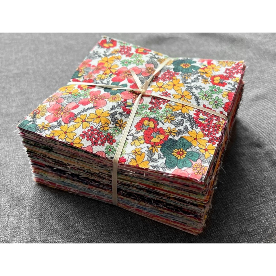 Set of 150 — 5 inch x 5 inch pieces quilting cotton fabric, charm ...