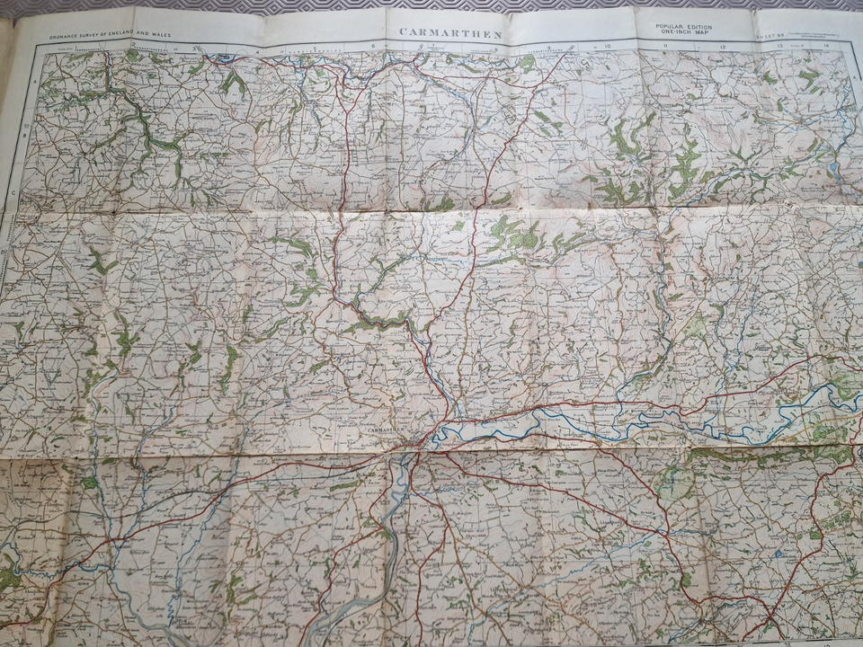 2 X 1920s Antique Ordnance Survey Maps 1 Inch To 1 Mile | eBay UK