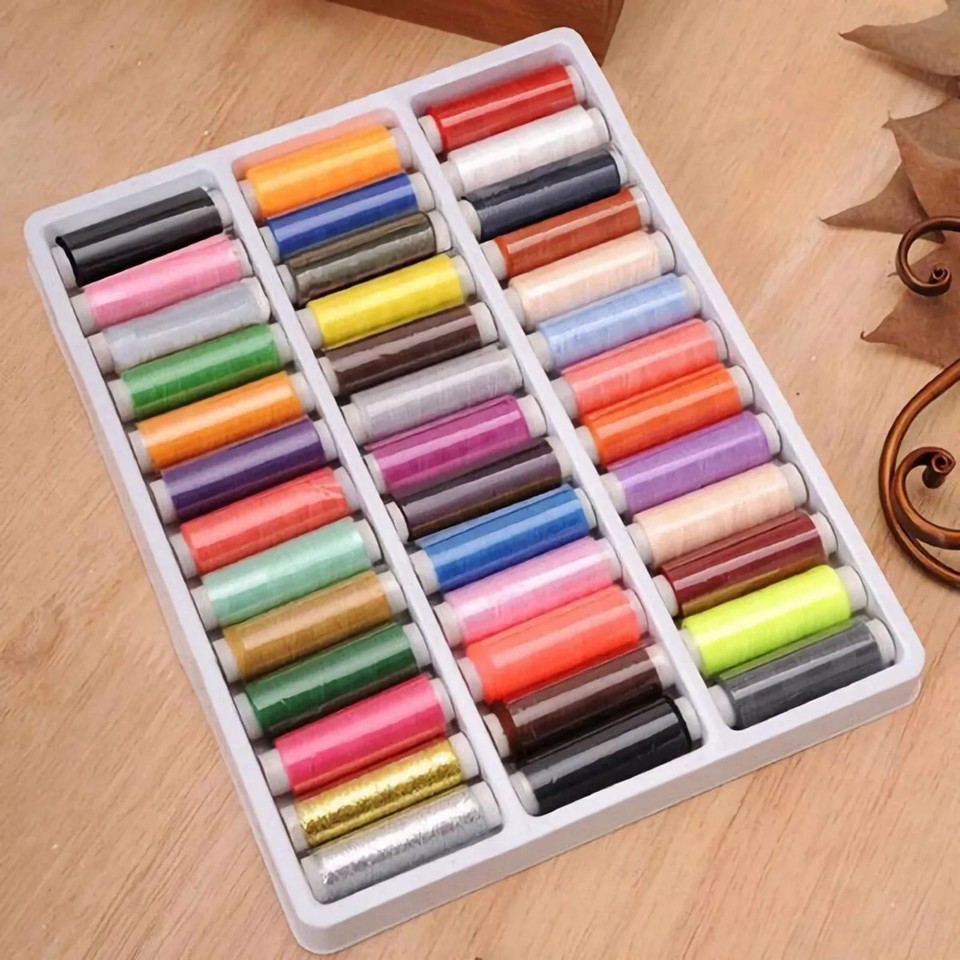 39Pcs Colored Sewing Thread Set Mixed Colors Sewing Thread Fits Many ...