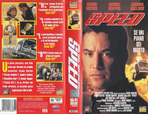 Speed (1994) VHS | eBay
