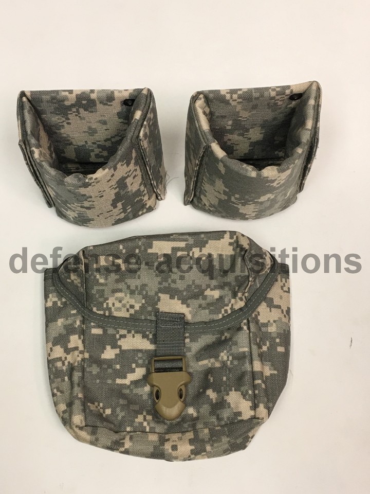 NEW USGI Padded Large Utility Pouch ACU IFAK MOLLE First Aid Pouch w/ 2 ...