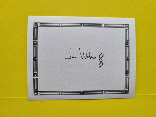 James D. Watson DNA Nobel Prize, signed autograph, bookplate No ...