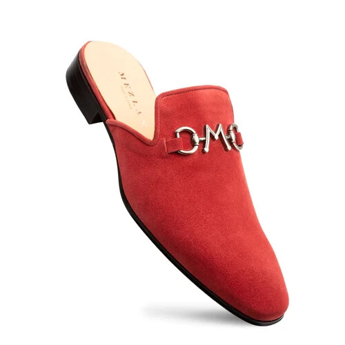 NIB Mezlan Men's Suede Icon Mule in Red Size 11 | eBay