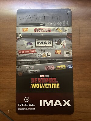 Deadpool & Wolverine REGAL CINEMAS exclusive Collectible IMAX ticket | eBay