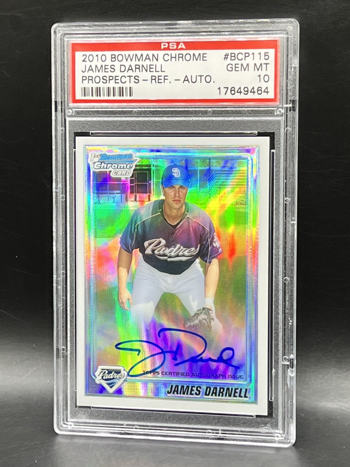 2010 Bowman Chrome - Prospects Refractor #BCP115 James Darnell /500 (RC ...