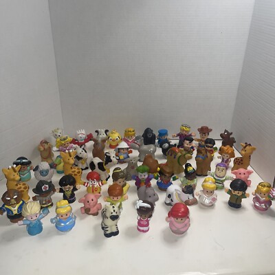 LOT OF (10) Random Fisher Price Little People Figures & Animals - No ...
