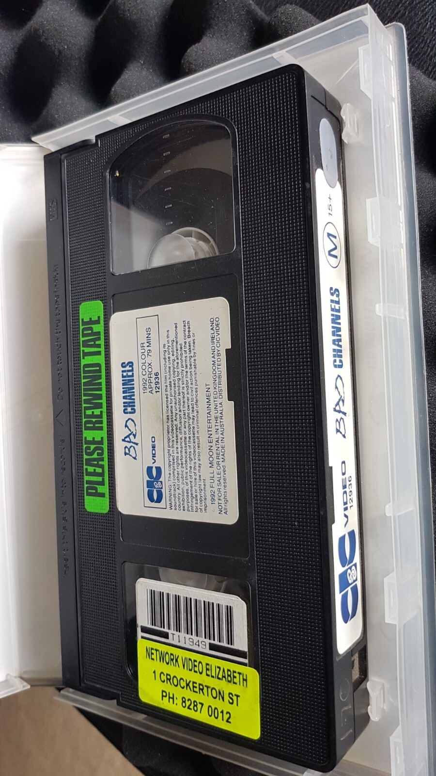 Bad Channels Vhs Rare Horror Full Moon Entertainment monster sci fi ...