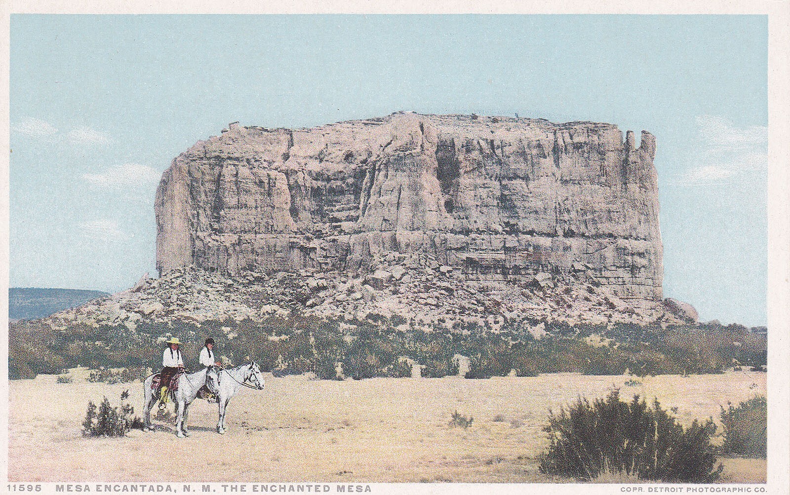Post Card 11595 Géography of the US Mesa encantada N.M. The enchanted ...