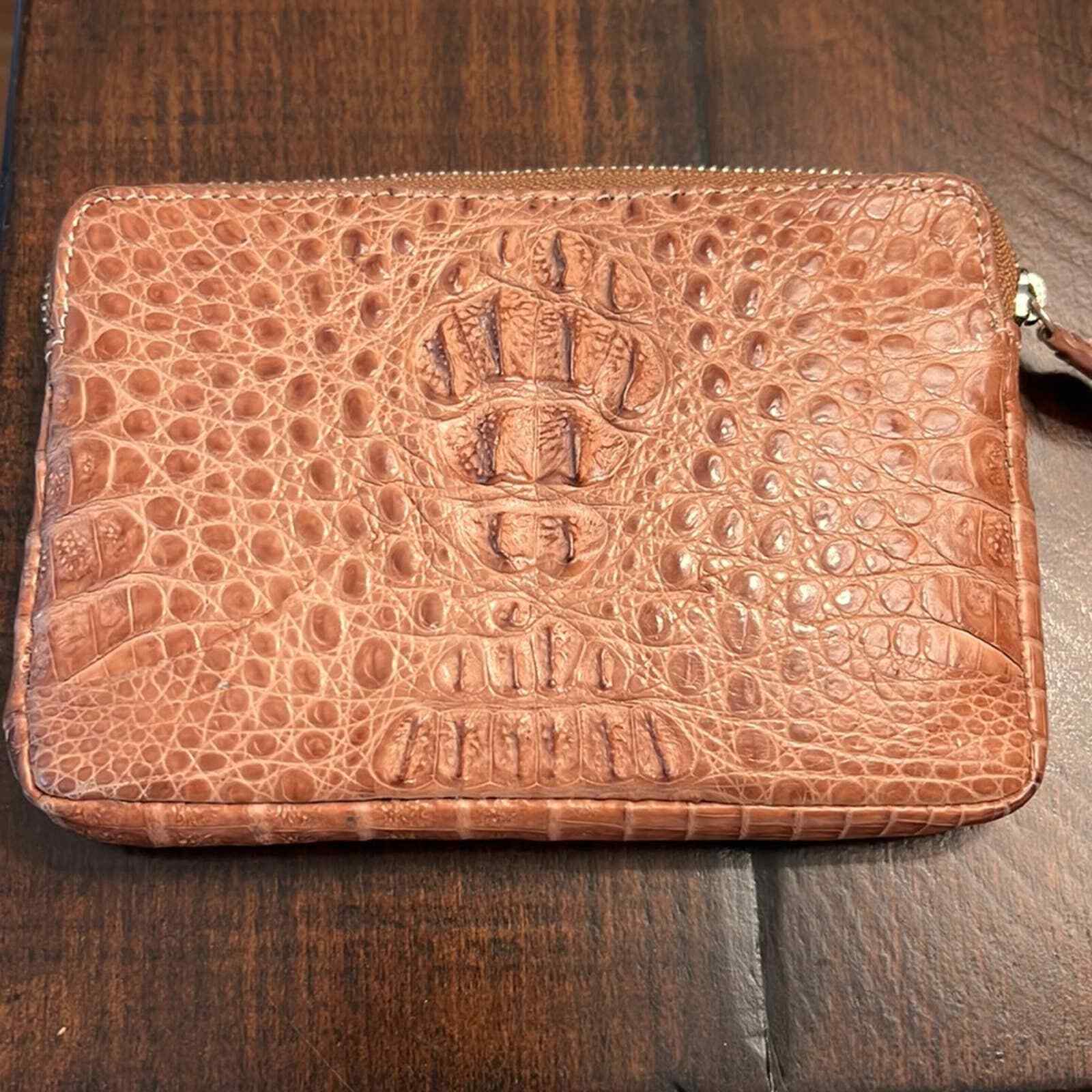 Alan Bilzerian Croc Pouch Wallet - Gem