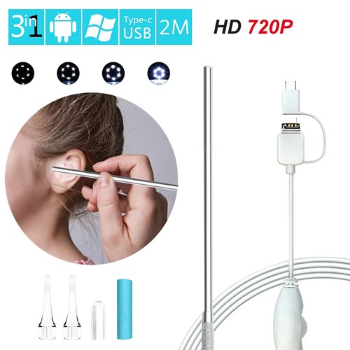 5.5mm Inspection Endoscope Camera Ear Wax Tool for OTG Android Phone ...