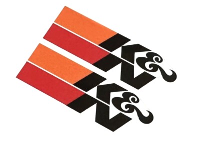 Set of Two K&N Intake Air Filters Decals Stickers | Good For Laptop Car ...