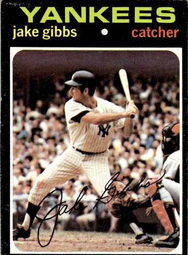 1971 Topps Jake Gibbs New York Yankees #382 | eBay