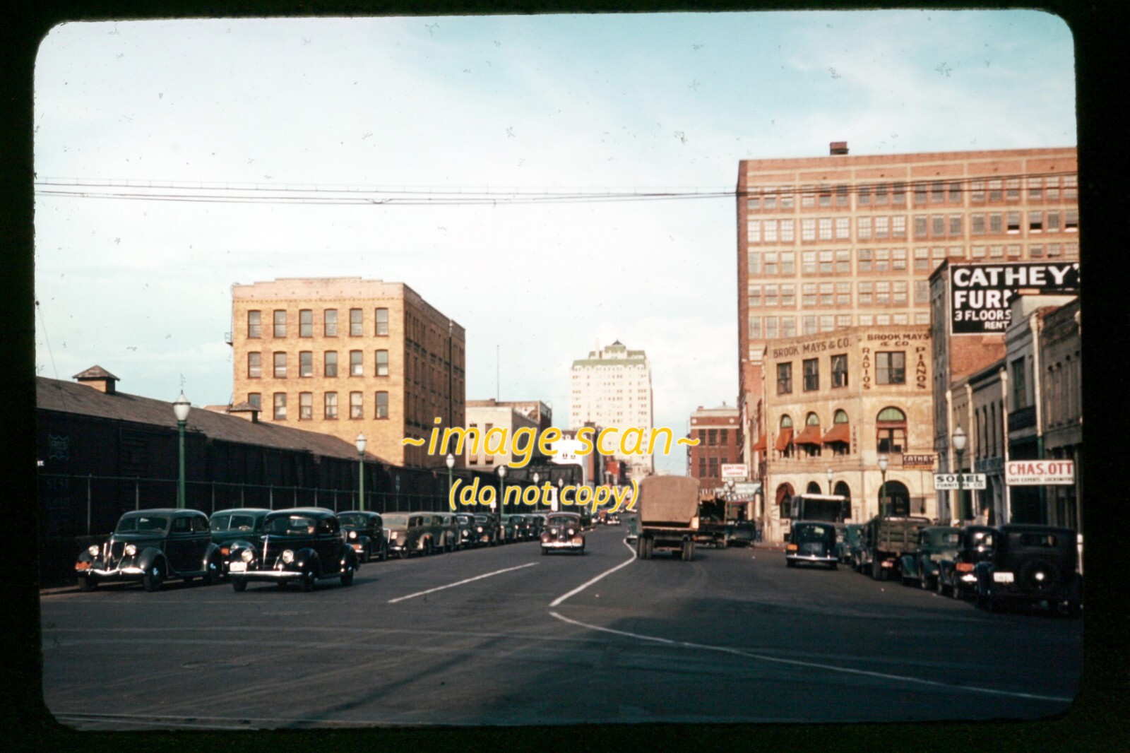Dallas, Texas, Street Scene & Cars in early 1940s, 35mm Slide n16a | eBay