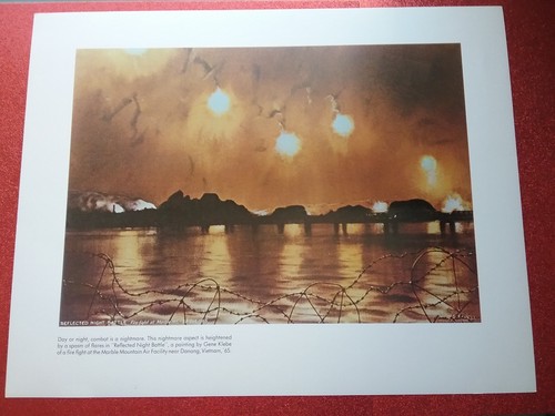 Gene Klebe: "Reflected Night Battle" - Vietnam '65 Lithograph Art ...