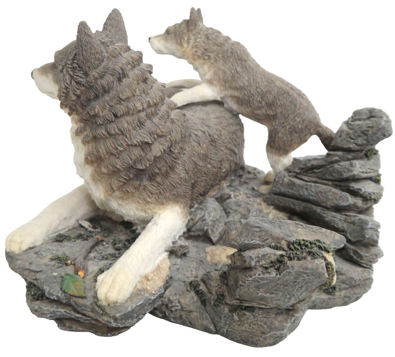 WOLF & PUP Wolves Resin Figurine Souvenir | eBay