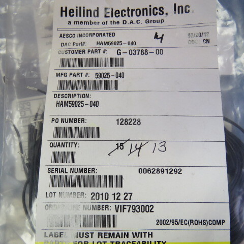 HAMLIN/LITTELFUSE 59025-040 Qty of 5 per Lot MAGNETIC PROXIMITY SENSOR ...