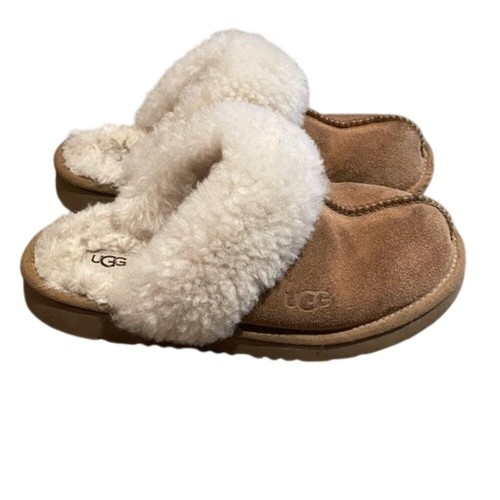 UGG Coquette Slipper Shoes Chestnut Suede Girls Size 3 EU 35 Fits Women ...