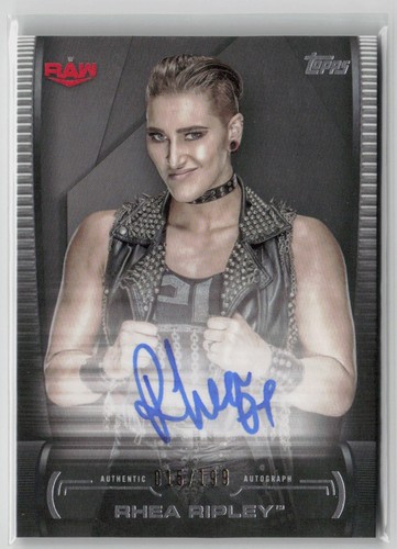 2021 Topps WWE Undisputed Rhea Ripley Superstar Autograph Card 015/199 ...