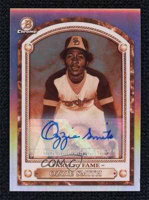 2020 Bowman Chrome Farm to Fame Auto Ozzie Smith #FTF-OS Auto HOF | eBay