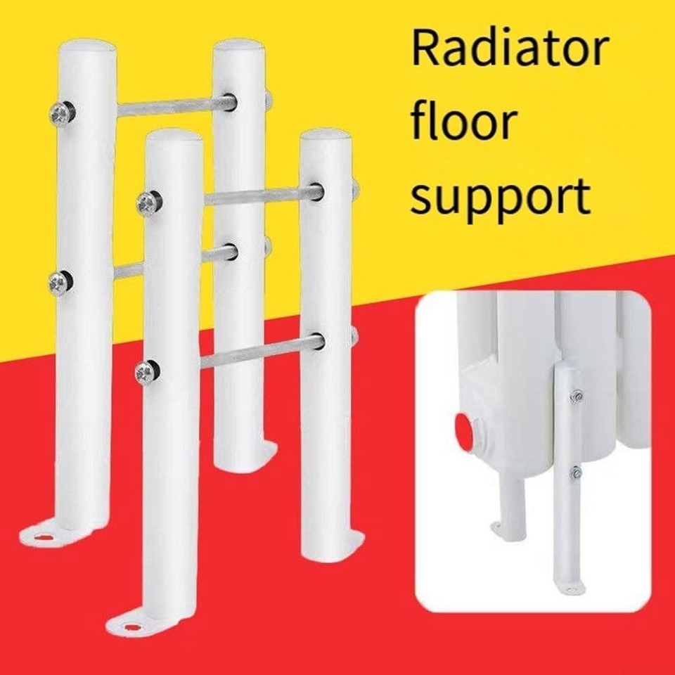 2Pcs Cast Iron Radiator Fixed Brackets Feet Floor Mounting Column ...
