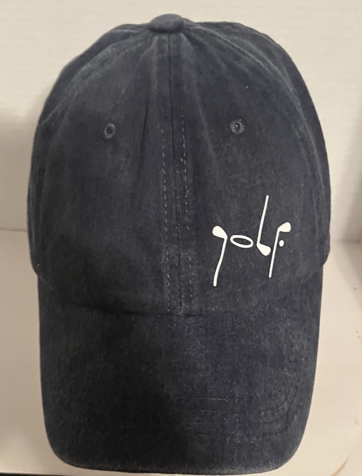 Vintage Golf Club Print Baseball Cap Lightweight Adjustable Strap Blue ...