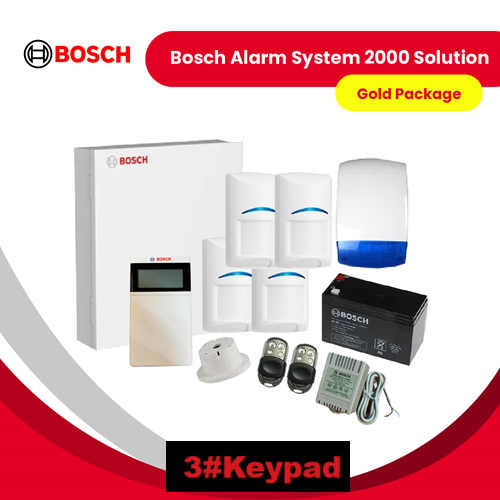 Bosch Alarm System 2000 Solution+LCD Icon Keypad-Gold Package (Wired ...