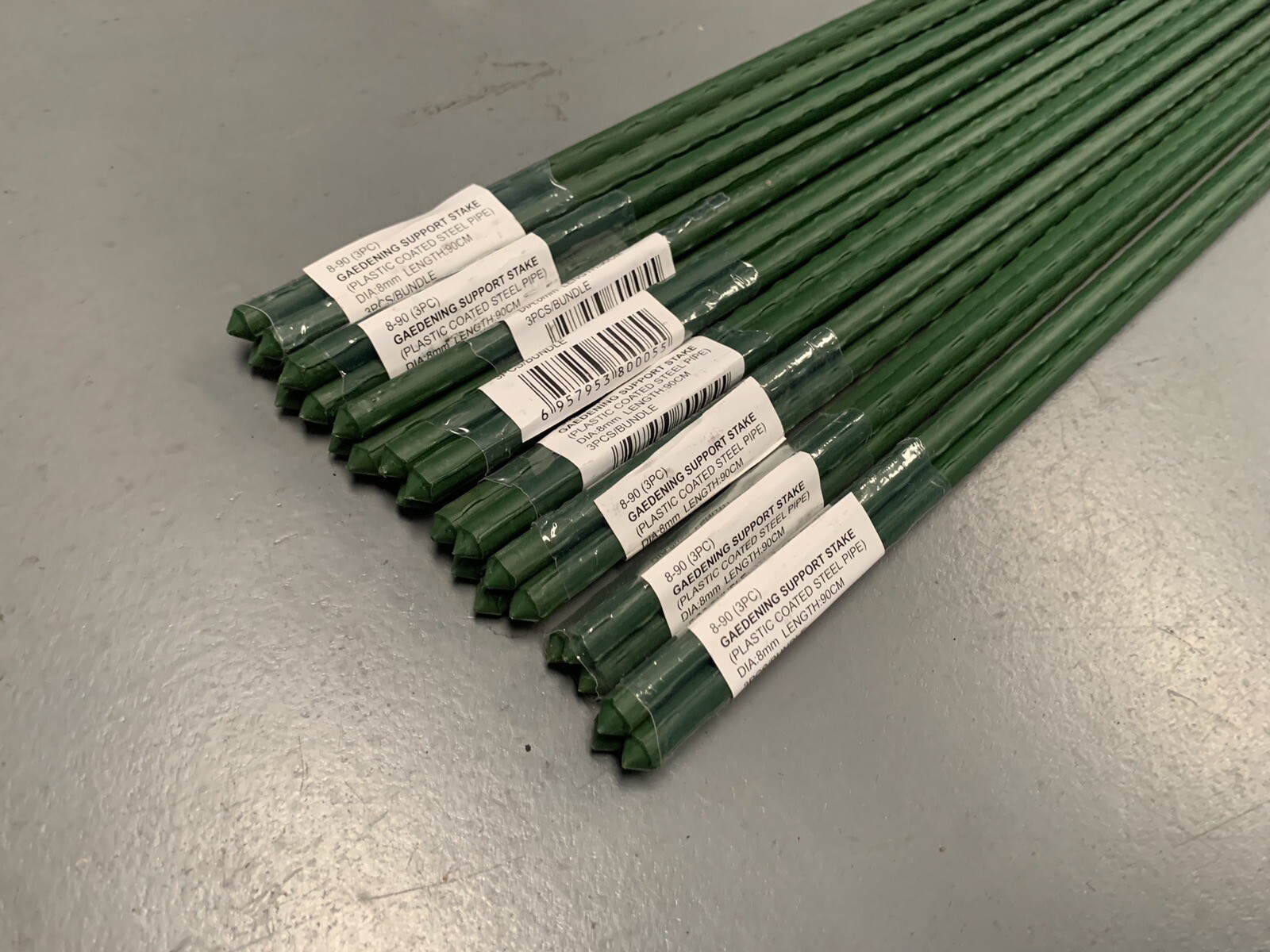24pcs quality 8mm X 90 cm Garden Stakes,Plastic Coated Steel Pipes ...