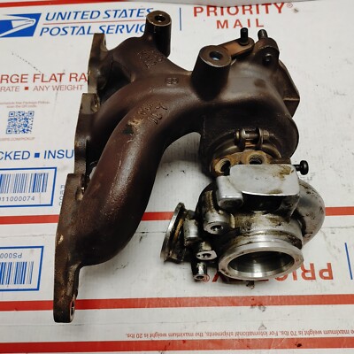 02-05 Volvo XC90 Left Exhaust Manifold 6 Turbo Turbocharger W/O ...