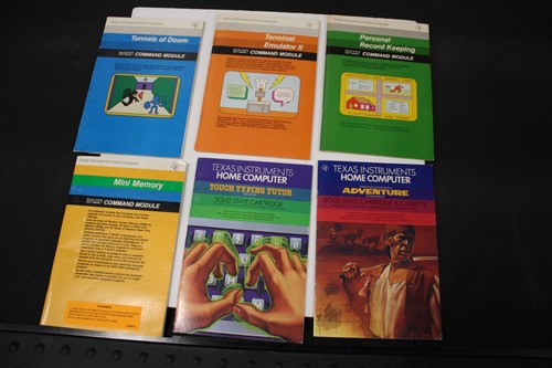 Vintage Computer Texas Instrument TI Cartridge Software Manuals lot of ...