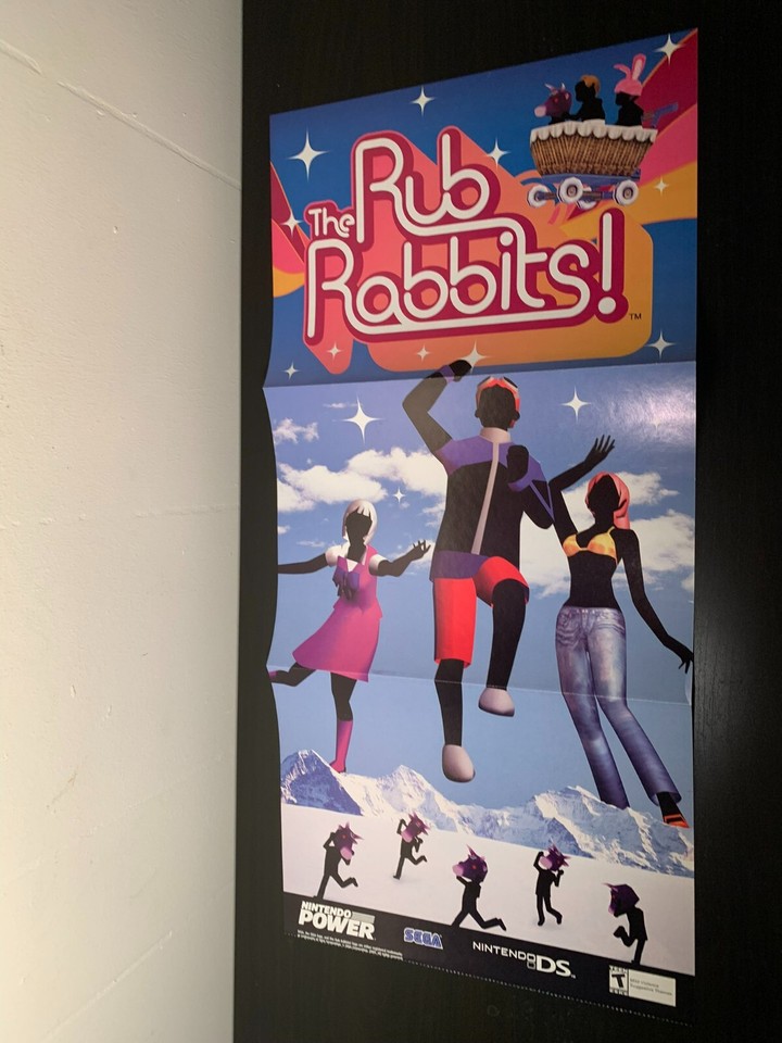 Sonic Riders Rub Rabbits Poster Official Nintendo Power Wii | eBay