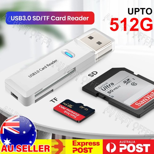 Dual Slot Memory Card Reader USB 3.0 SDHC SDXC Micro SD UHS-I TF T ...