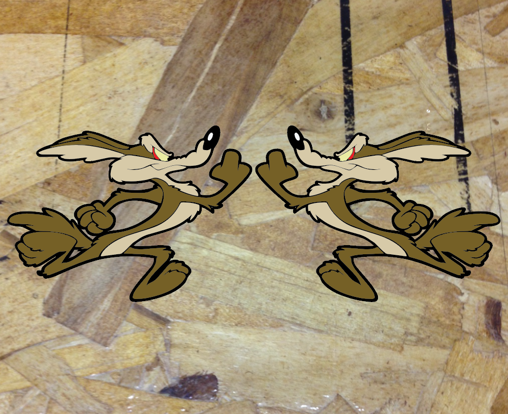 Wile E Coyote Running Decal Sticker Vinyl Road Runner Choose Size - 2 ...