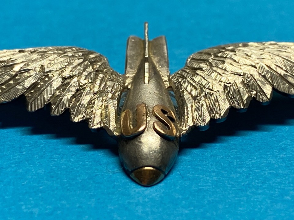 WWI, U.S. AIR SERVICE, BOMBING MILITARY AVIATOR WING, BMA, STERLING ...