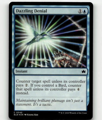 FOIL - MTG Dazzling Denial #45 - Bloomburrow | eBay