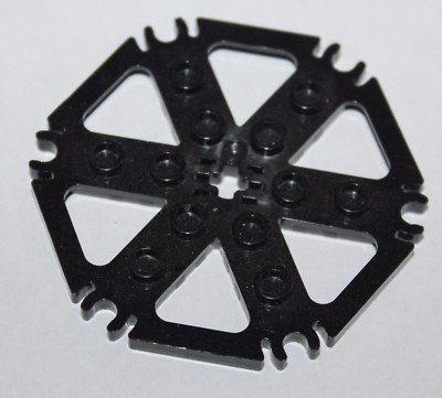 Lego Black Technic Plate Rotor 6 Blade ref 64566/set 7636-10193-79018 ...