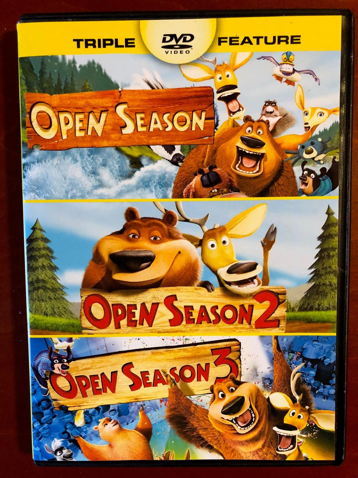 Open Season, Open Season 2, Open Season 3 (DVD, triple feature) - K7 ...