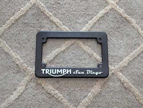 NEW Triumph San Diego California Motorcycle Bike Dealer License Plate ...