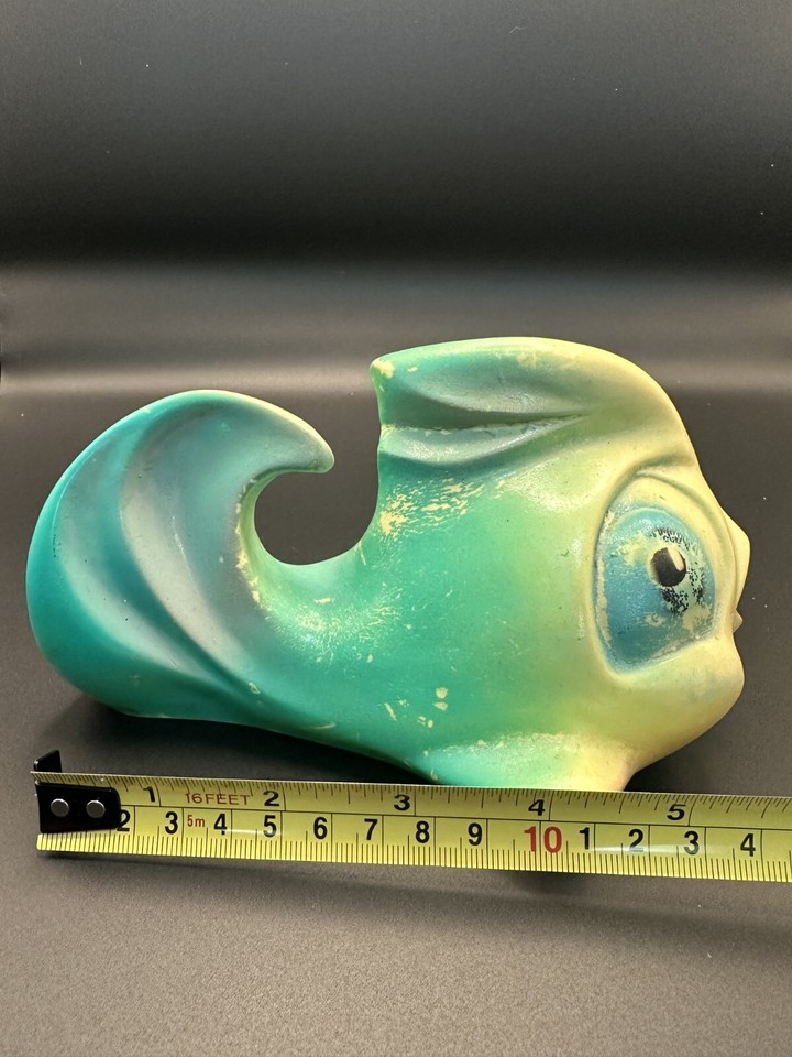 Vintage Teal Rubber Fish Sqeak Toy | eBay