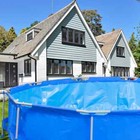 Giant Round 10ft Garden Family Swimming Paddling Pool 3m x 0.76m Metal ...