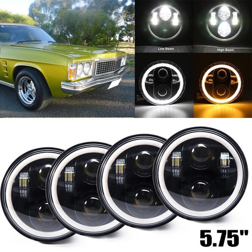 For Holden HQ HK HT HX HZ HJ HG Premier 5.75" LED Round Headlight DRL ...