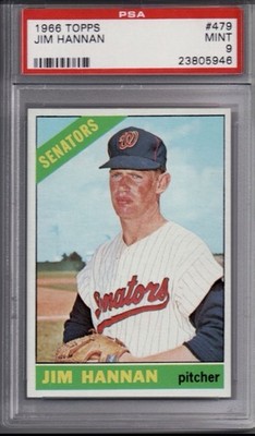 1966 Topps #479 Jim Hannan PSA 9 MINT | eBay