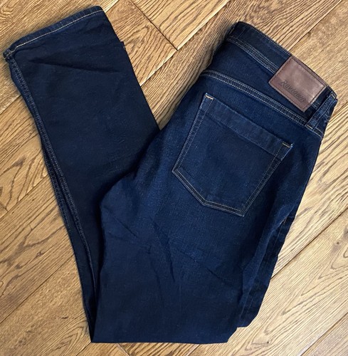 Revtown Decade Denim Sharp Jeans 33 x 30 Slim Zip Fly Dark Wash Stretch ...