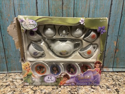 Walt Disney 2006 Fairies 12 Pc Porcelain Tea Set Tinker Bell And ...