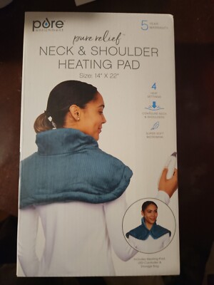 Pure Enrichment Pure Relief Neck & Shoulder Heating Pad - 14 Inch x 22 ...