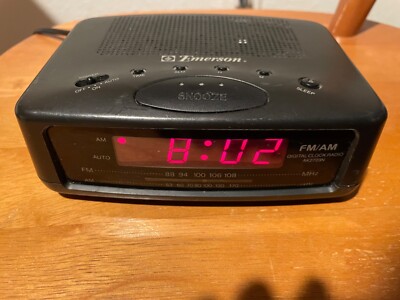 Emerson AM/FM Radio Alarm Clock Tested works! | eBay