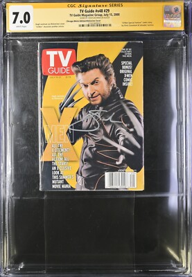 Hugh Jackman Signed TV Guide CGC 7.0 Wolverine, ‘ X-Men’ (2000) | eBay