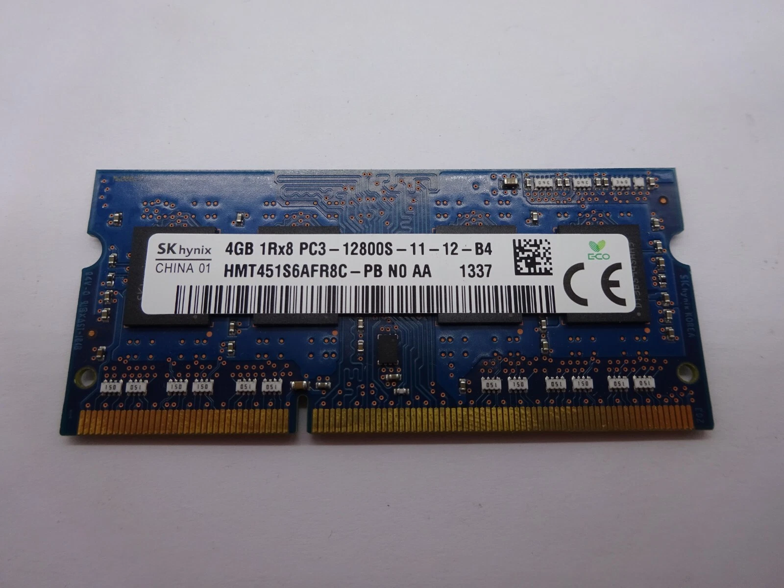 SK Hynix 4GB (1x4GB) DDR3 SODIMM HMT451S6AFR8C-PB N0 AA PC3-12800S-11-12 #R1795 | eBay