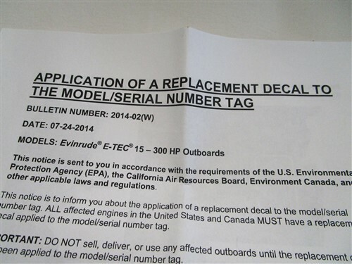 BRP 5009582 MODEL / SERIAL NUMBER TAG DECAL KIT ASSEMBLY MARINE BOAT | eBay