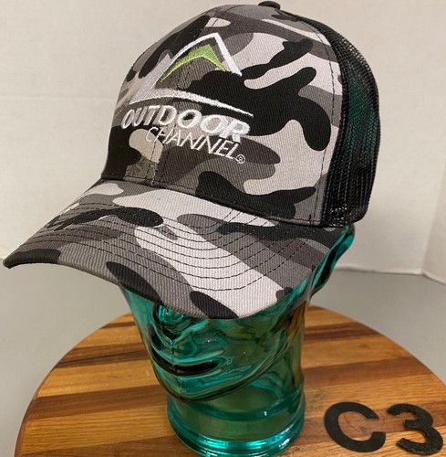NWOT OUTDOOR CHANNEL HAT CAMO/BLACK SNAPBACK ADJUSTABLE NEVER WORN C3 ...